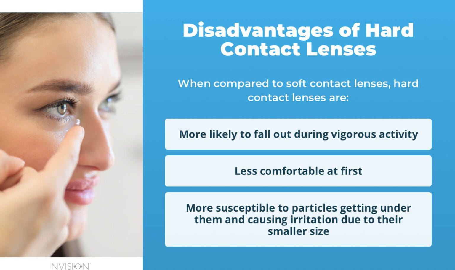 RGP (Hard) Contacts: Pros & Cons – NVISION